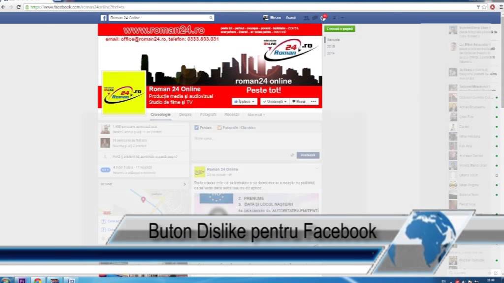 roman24 | Buton Dislike pentru Facebook