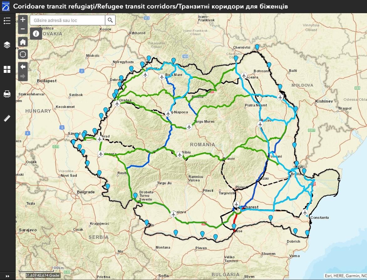 roman24 | Aplicație prin care sunt prezentate coridoarele verzi de ...