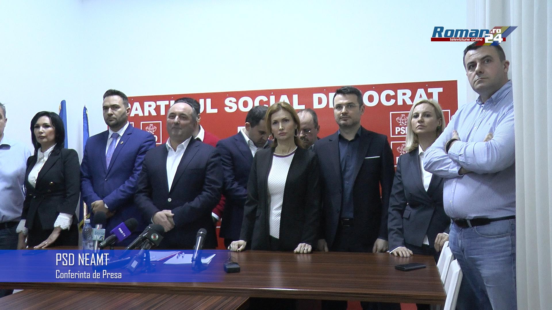 roman24 | (Video) PSD Neamt - Conferință de presă 16 martie 2023