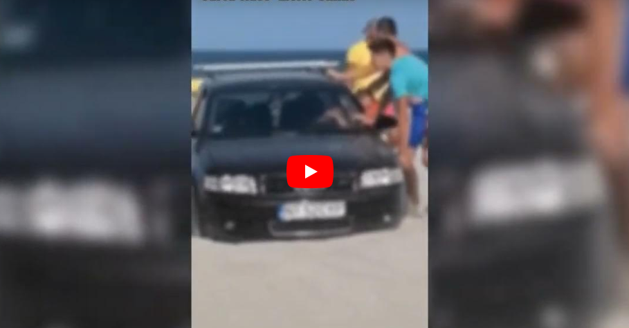 roman24 | Cocalar de Neamț blocat cu mașina pe plaja din Eforie