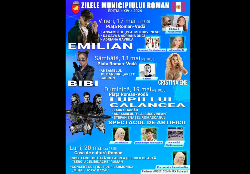 roman24 | Programul Zilelor Municipiului Roman 2024