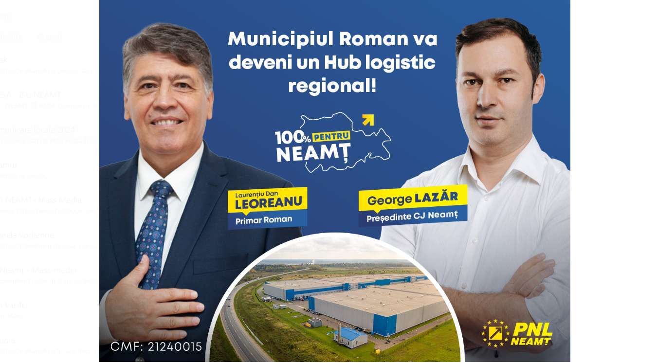 roman24 | George Lazăr (PNL Neamţ): Municipiul Roman va deveni un Hub ...