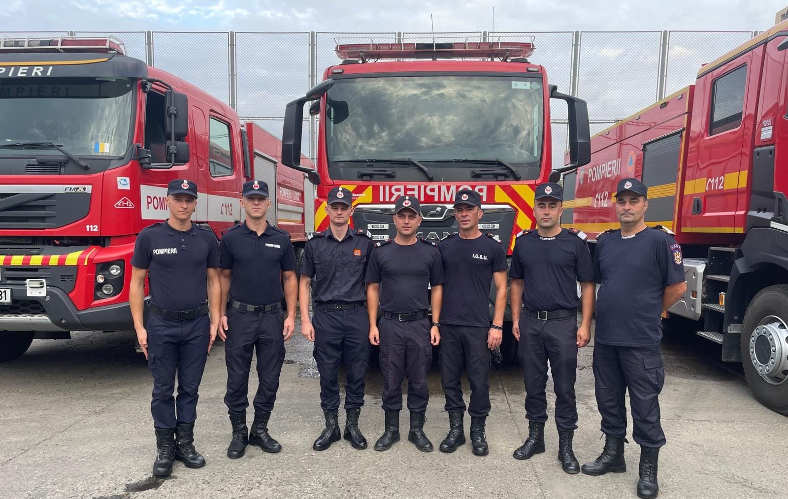 roman24 | Încă șapte pompieri nemțeni au plecat în misiune în Grecia