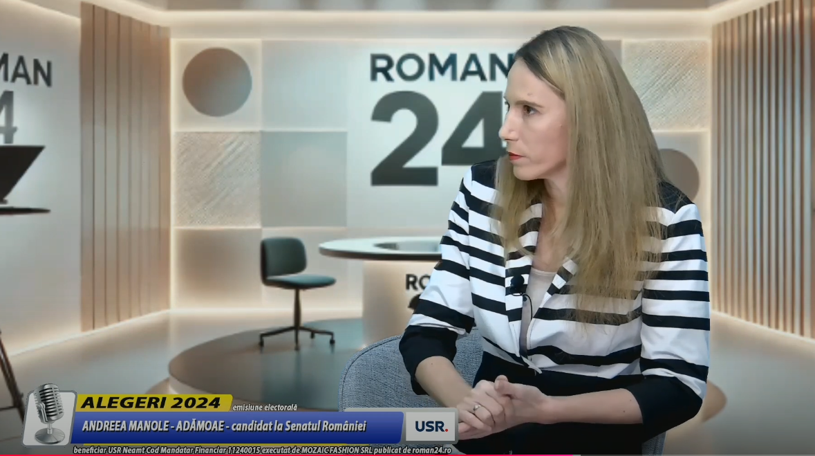 roman24 | (Video) Alegeri 2024 - Invitat Andreea Adămoae-Manole ...