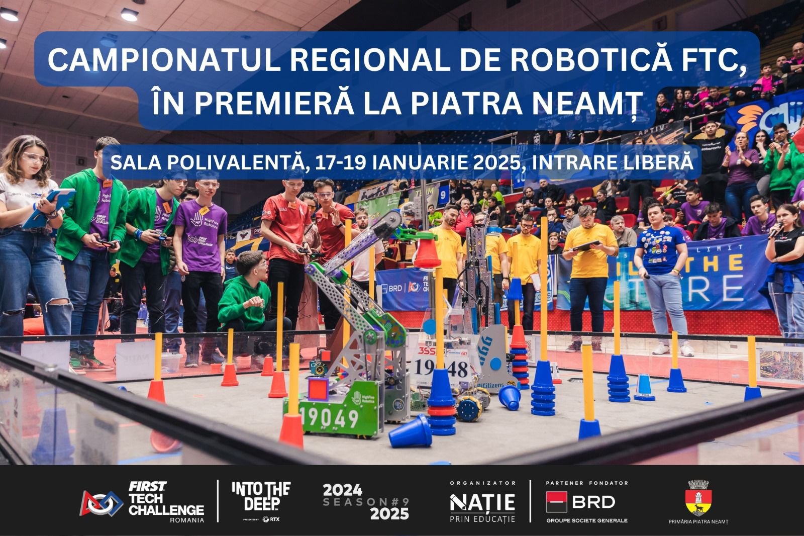 roman24 | Campionatul regional de robotică FIRST Tech Challenge în premieră la Piatra-Neamț