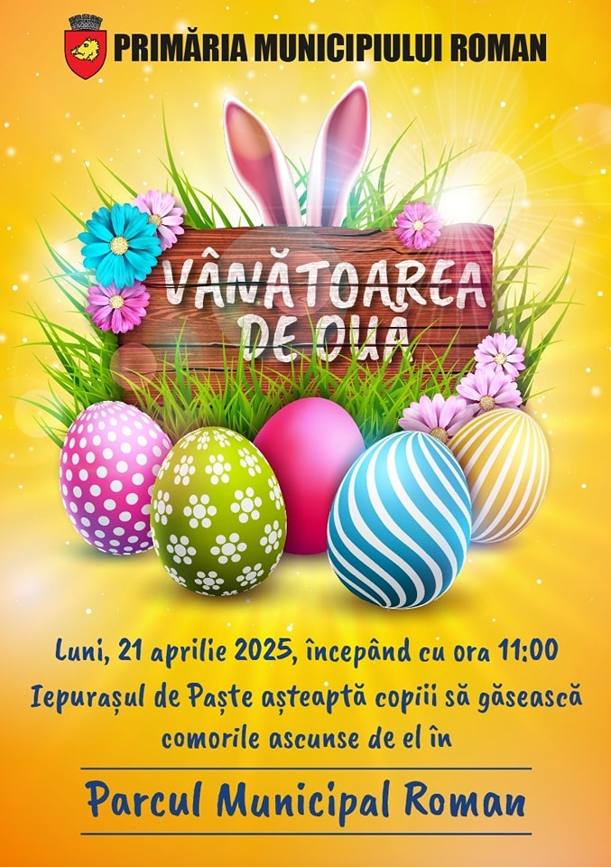 roman24 | Vă aștept, cu mare drag, luni, în a doua zi de Paște, la „Vânătoarea de ouă”, în ...